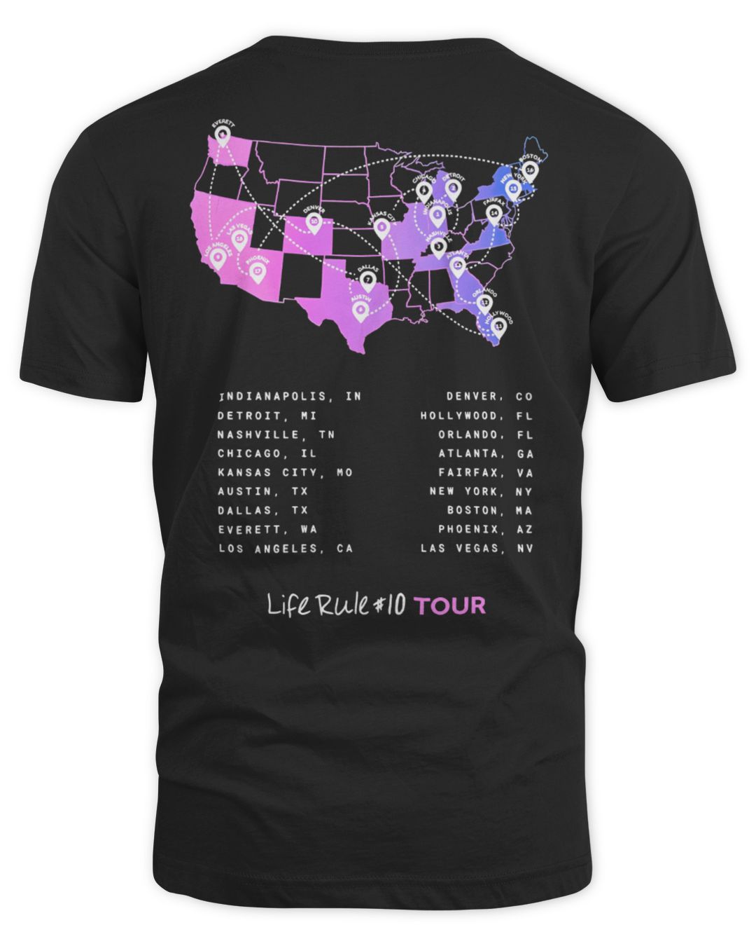 Crime Junkie Merch Tour Map Shirt | Coralott